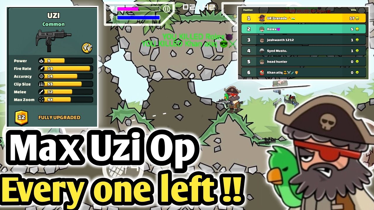 😍Max Dual UZI OP !! | Mini Militia Gameplay | mini militia !! - YouTube