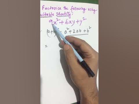 HOW TO FACTORISE USING SUITABLE IDENTITY.(Class 9)..SHORTCUT N EASY METHOD. - YouTube