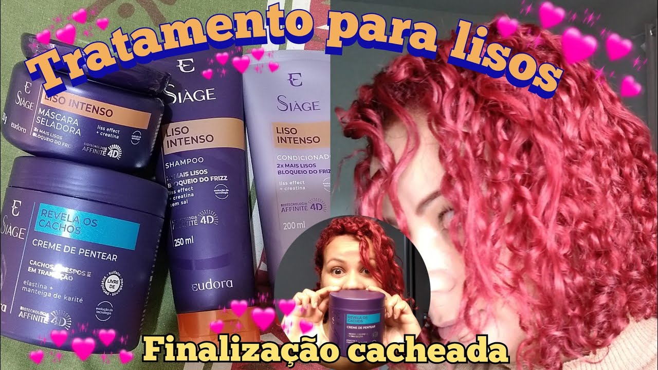Eudora liso intenso com finalização Eudora revela os cachos ️ Rotina ...