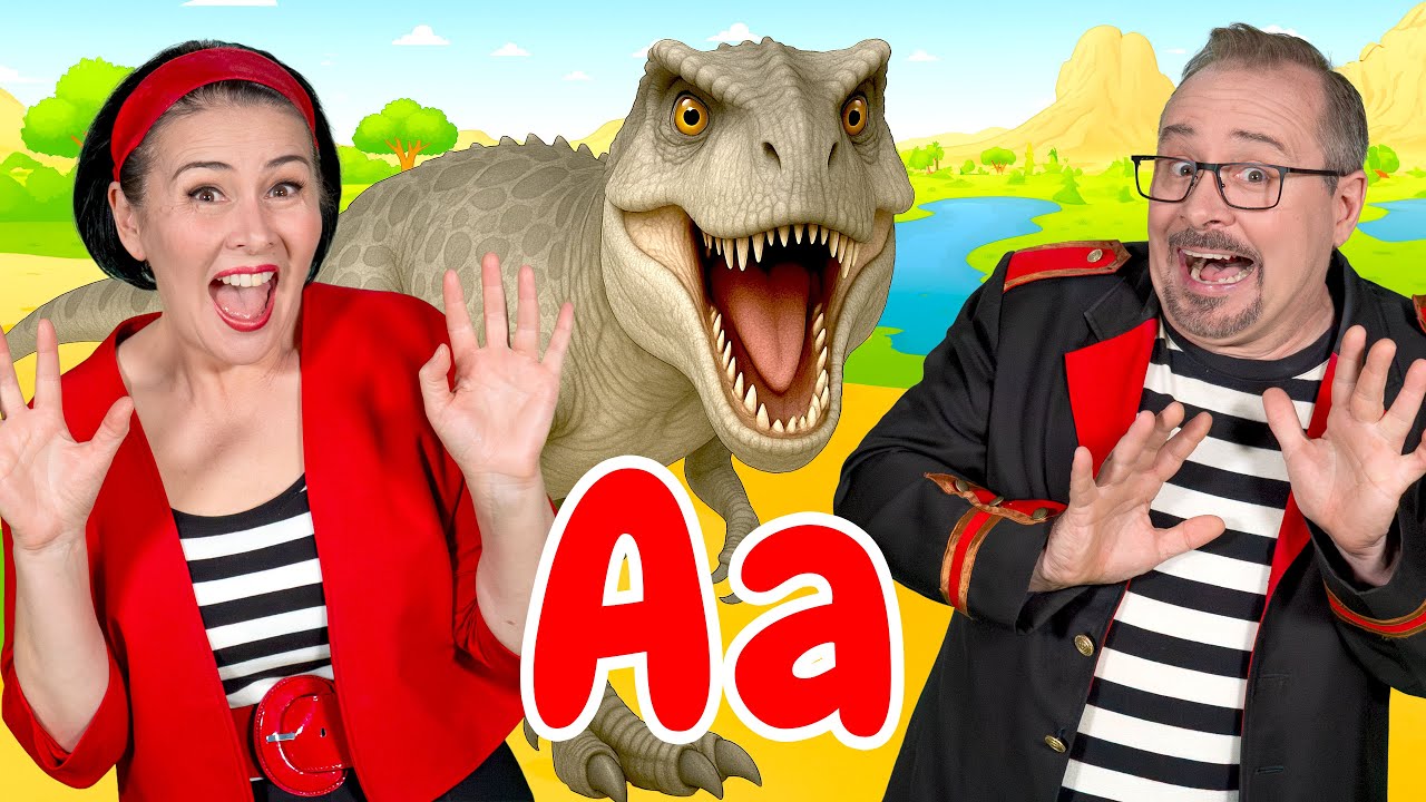 ABC Dinosaur Song for Kids | Fun Alphabet Phonics | Learn the Alphabet ...