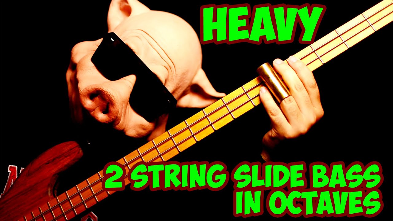 2 String SUPER HEAVY Slide Bass Solo in Octaves - Morphine Mark Sandman ...