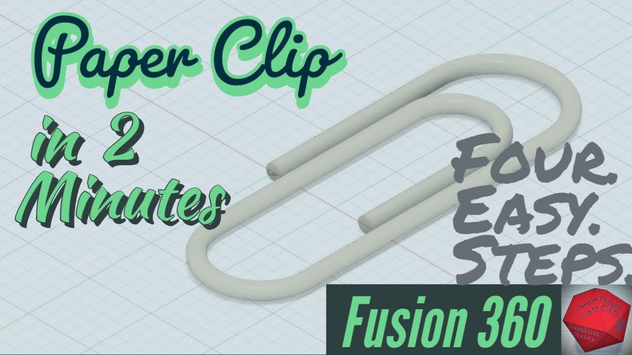 Creating Paper Pin in 2 Minutes using Fusion 360 - YouTube