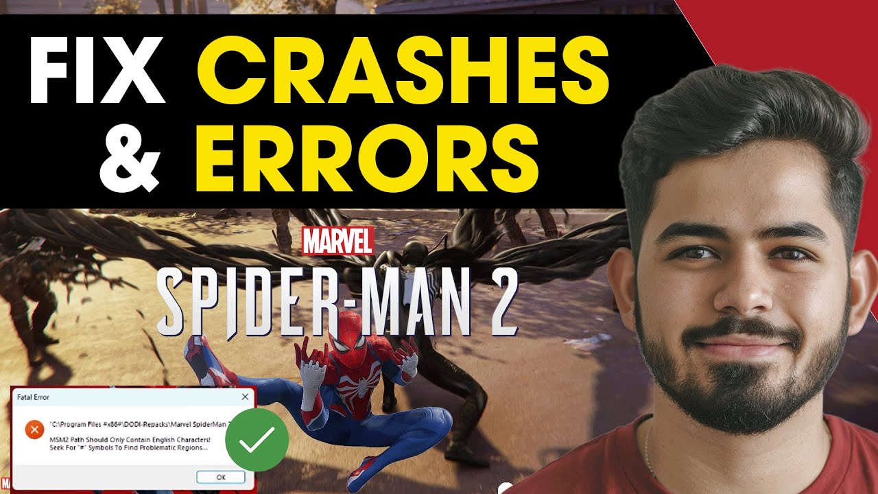 How To FIX Marvel's Spider-Man 2 Crashes & Errors | EASY SOLUTION - YouTube