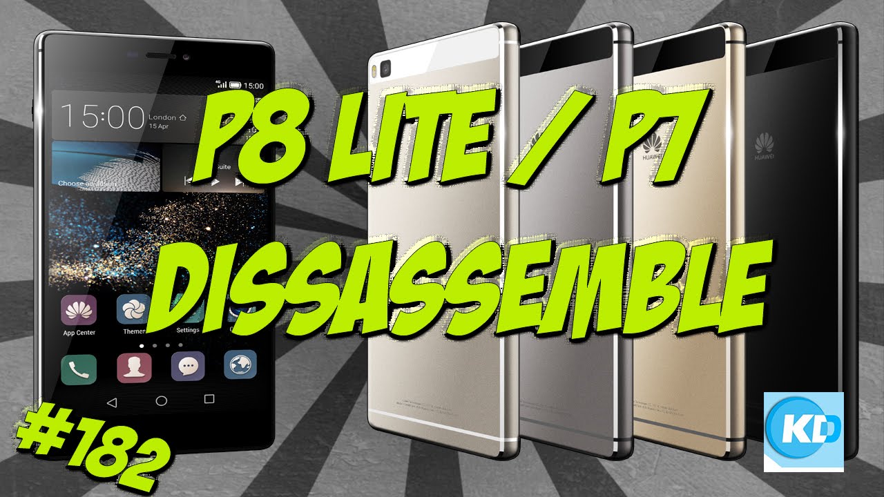 Disassemble Huawei P7 P8 Lite - Remove water damage - Change LCD steps ...