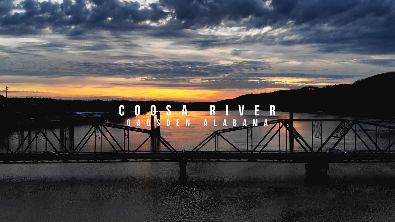 Sunset on the Coosa River - Gadsden Alabama - Aerial Footage - DJI ...