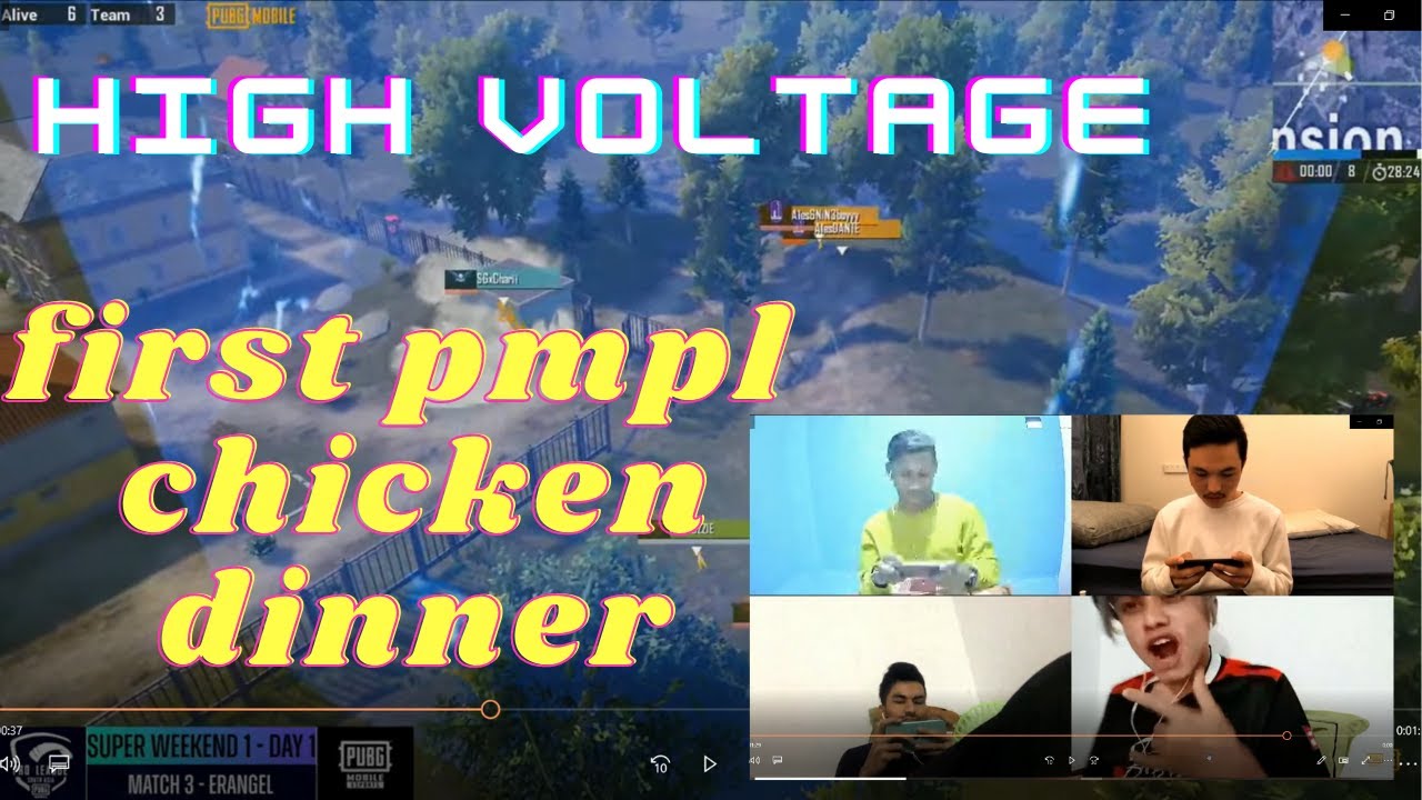 HIGH VOLTAGE first PMPL chicken l Assasin celebration ft aone esports ...
