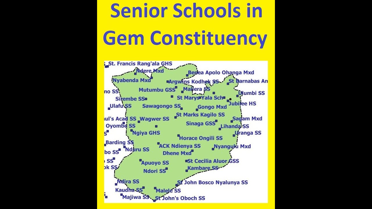 35 Top Schools in Gem [Constituency] - YouTube