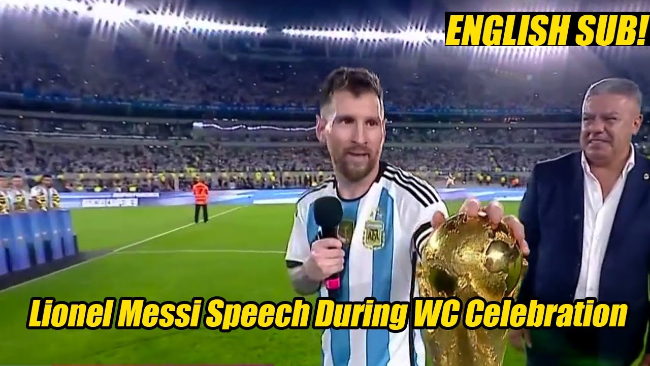 Lionel Messi Emotional Speech During World Cup Celebration vs Panama ...
