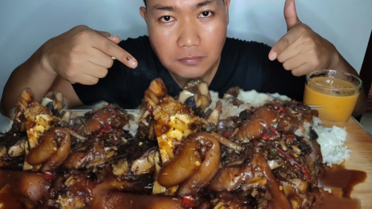 Delicious Hot & Spicy Humba bisaya with Indian Mango Shake || MUKBANG ...