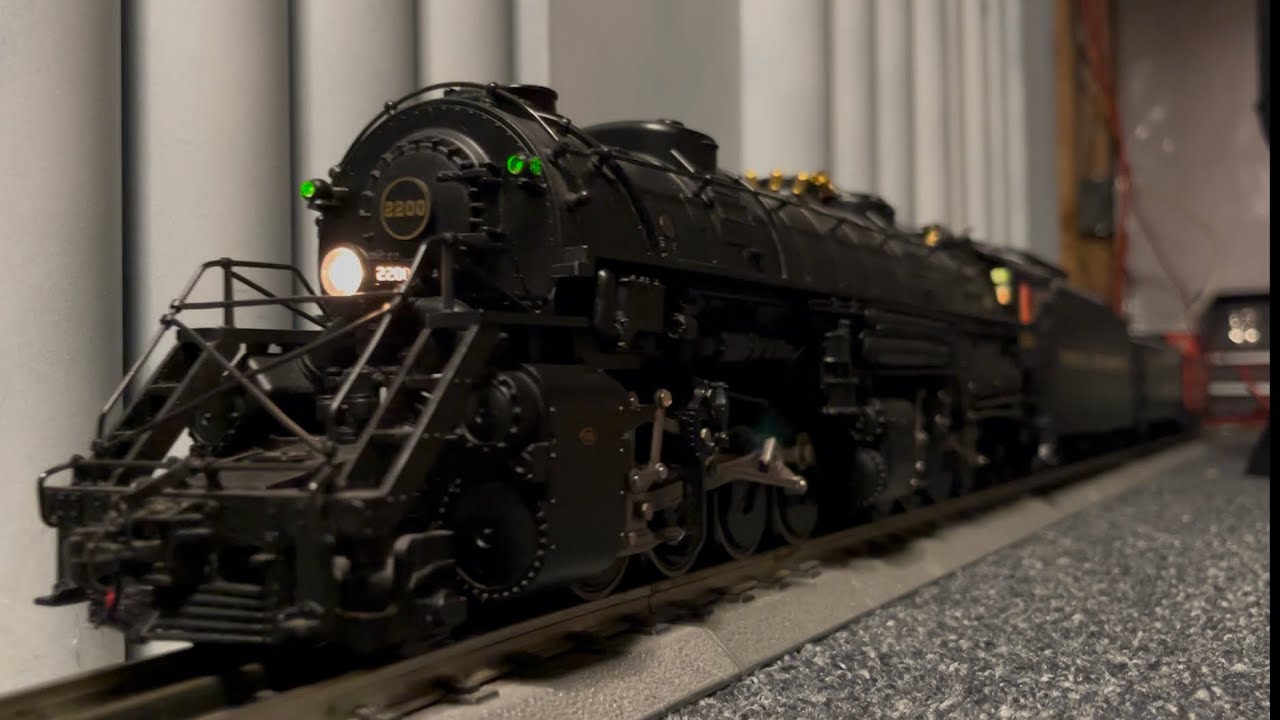 Lionel TMCC JLC Series N&W Y6B Runs Light on The Layout! - YouTube