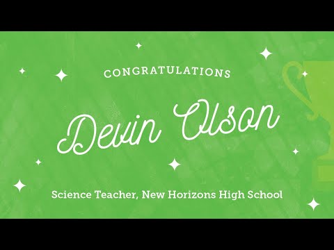 Devin Olson 2022 Staff Achievement Winner - YouTube