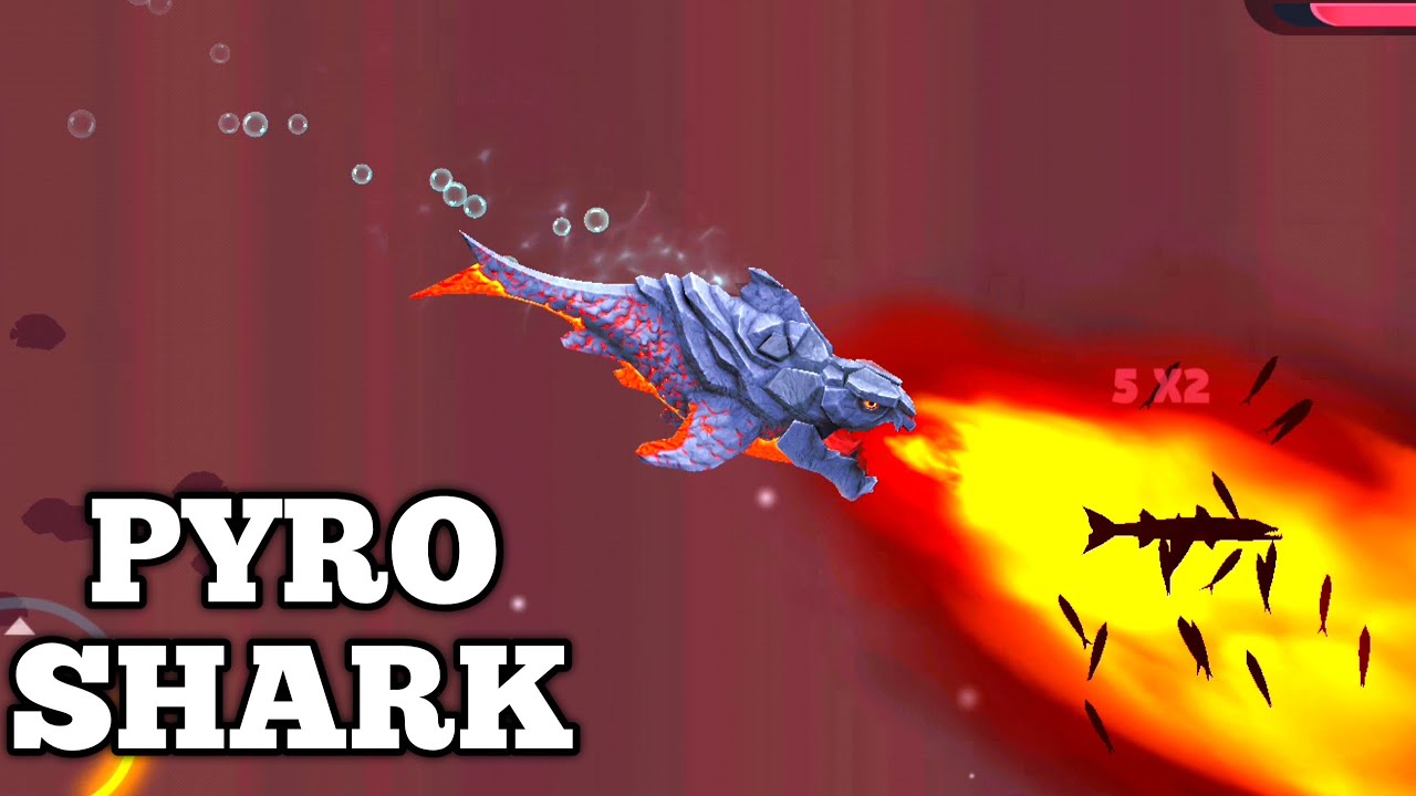 HUNGRY SHARK EVOLUTION PYRO SHARK GAMEPLAY - YouTube