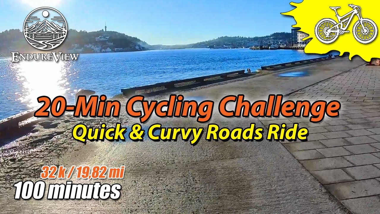 20-Min Virtual Cycling Challenge | Fast & Curvy Roads Ride 🚴💨 - YouTube