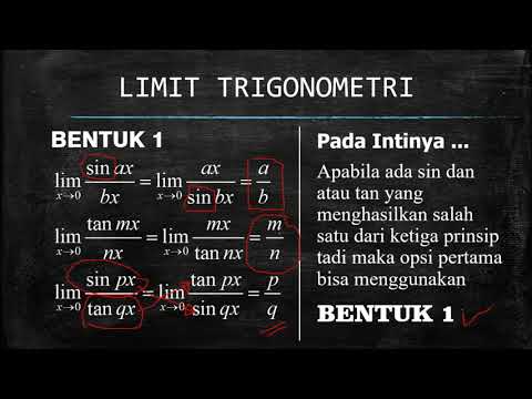 limit fungsi trigonometri sin ax/ bx=ax/sinbx=sin ax/tan bx = a/b ...