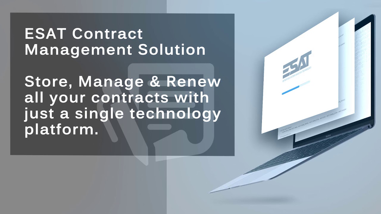 ESAT Contract Management Solution - YouTube