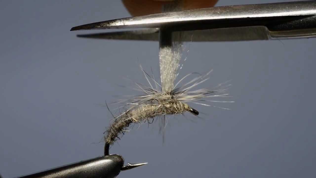 Fly-dresser Peter Gathercole ties a wingpost for Paraduns and ...
