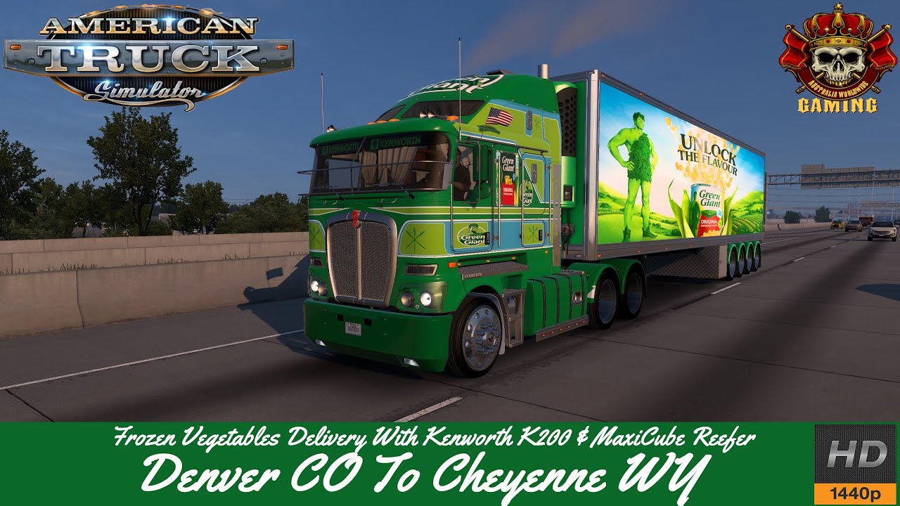 ATS - Frozen Vegetables Delivery - Denver To Cheyenne - Kenworth K200 ...