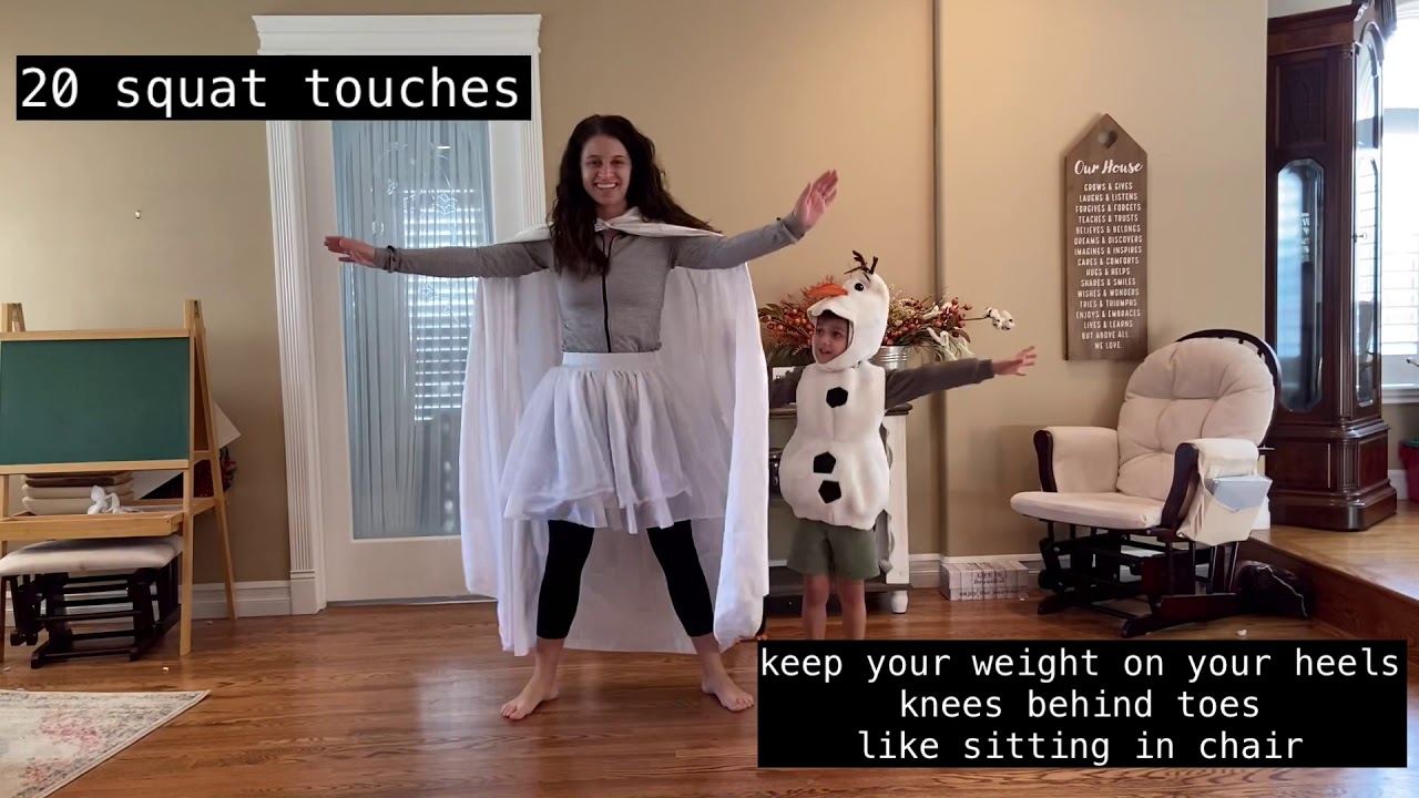 BEST AT HOME STUDENT WORKOUT! Frozen 2 Workout Challenge ️ - YouTube