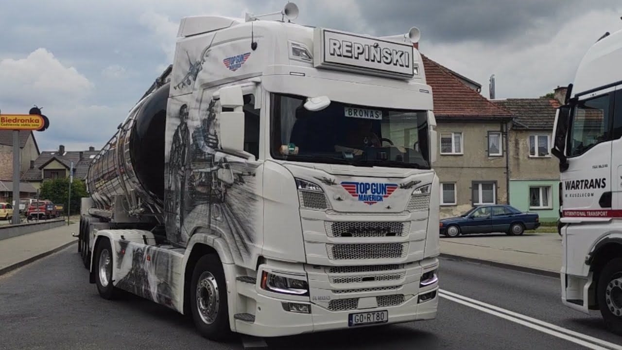 Scania S500 Top Gun Maverick Repiński Transport / Mirosławiec - YouTube