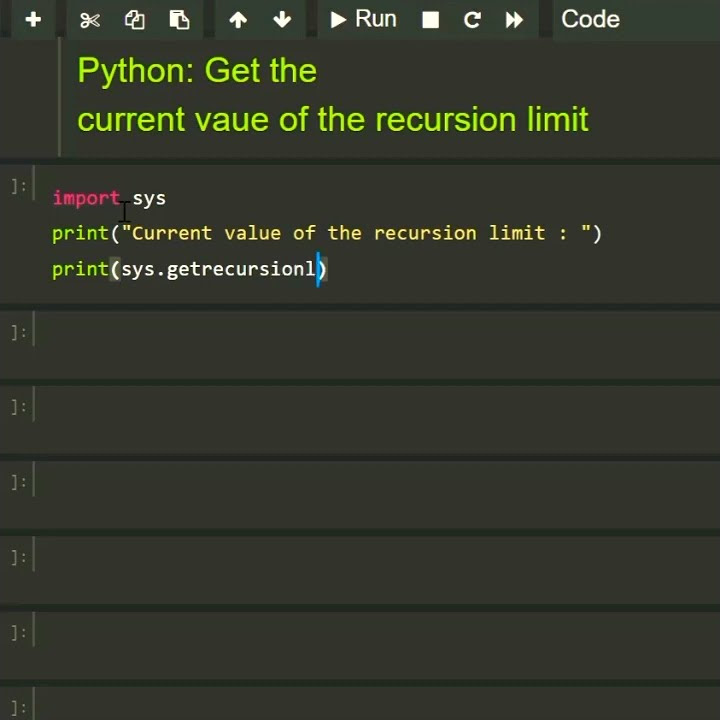 python-get-the-current-value-of-the-recursion-limit-youtube