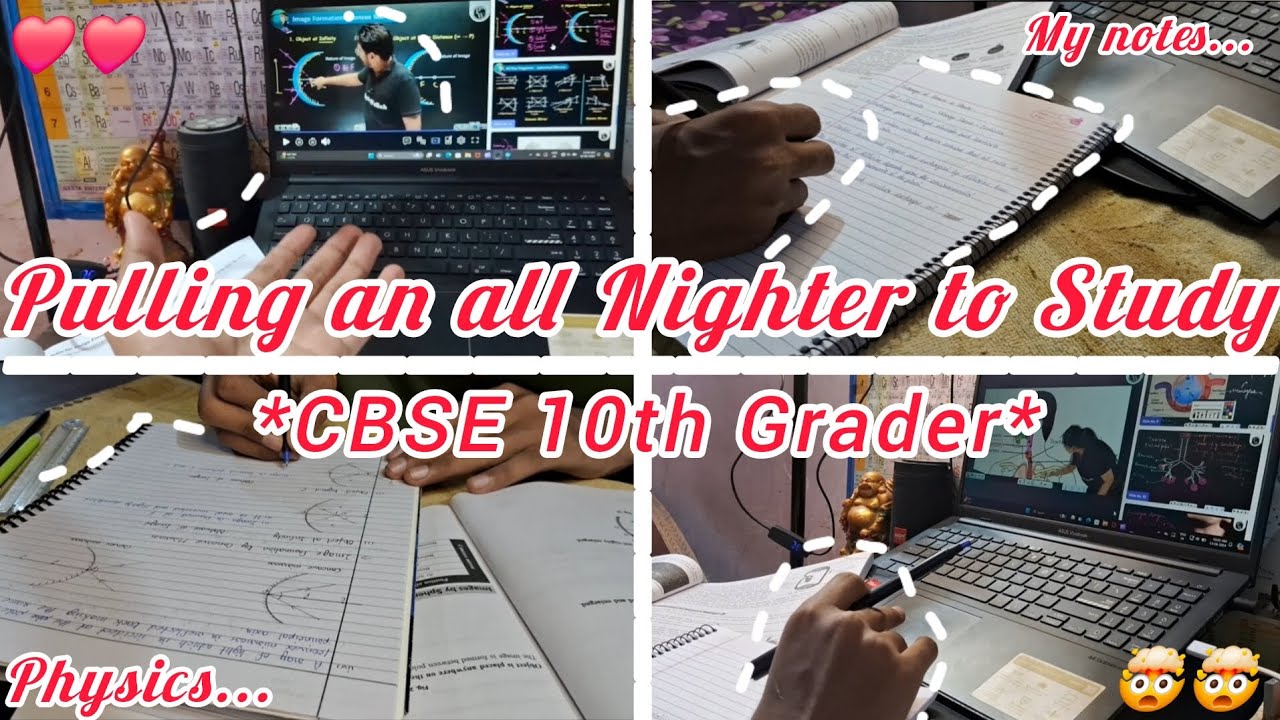 All Nighter to Study as A *CBSE 10th Grader*9+ hours 📚 ...