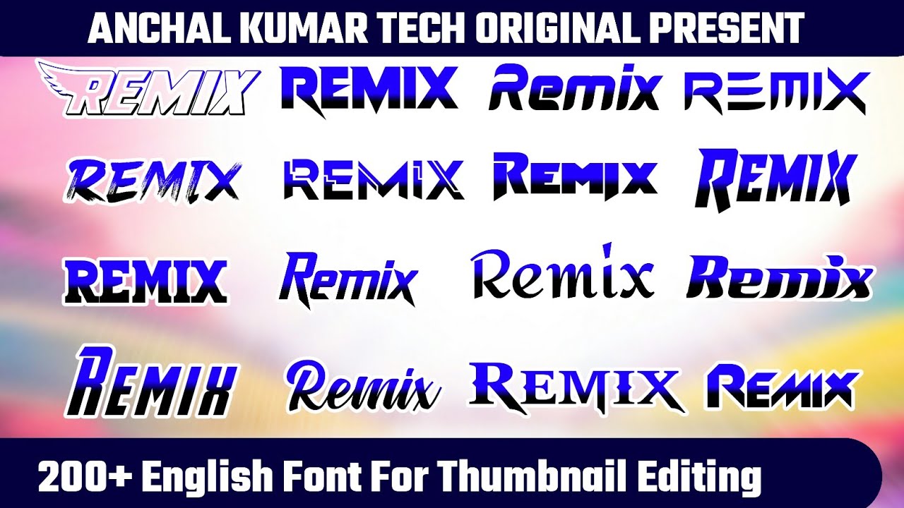 New English Font Dj Remix New Dj Remix Font Viral Font Download Now ...