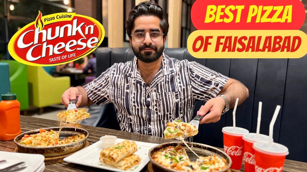 Best Pizza Of Faisalabad | Chunk N Cheese | Faisalabad Tour Vlog ...