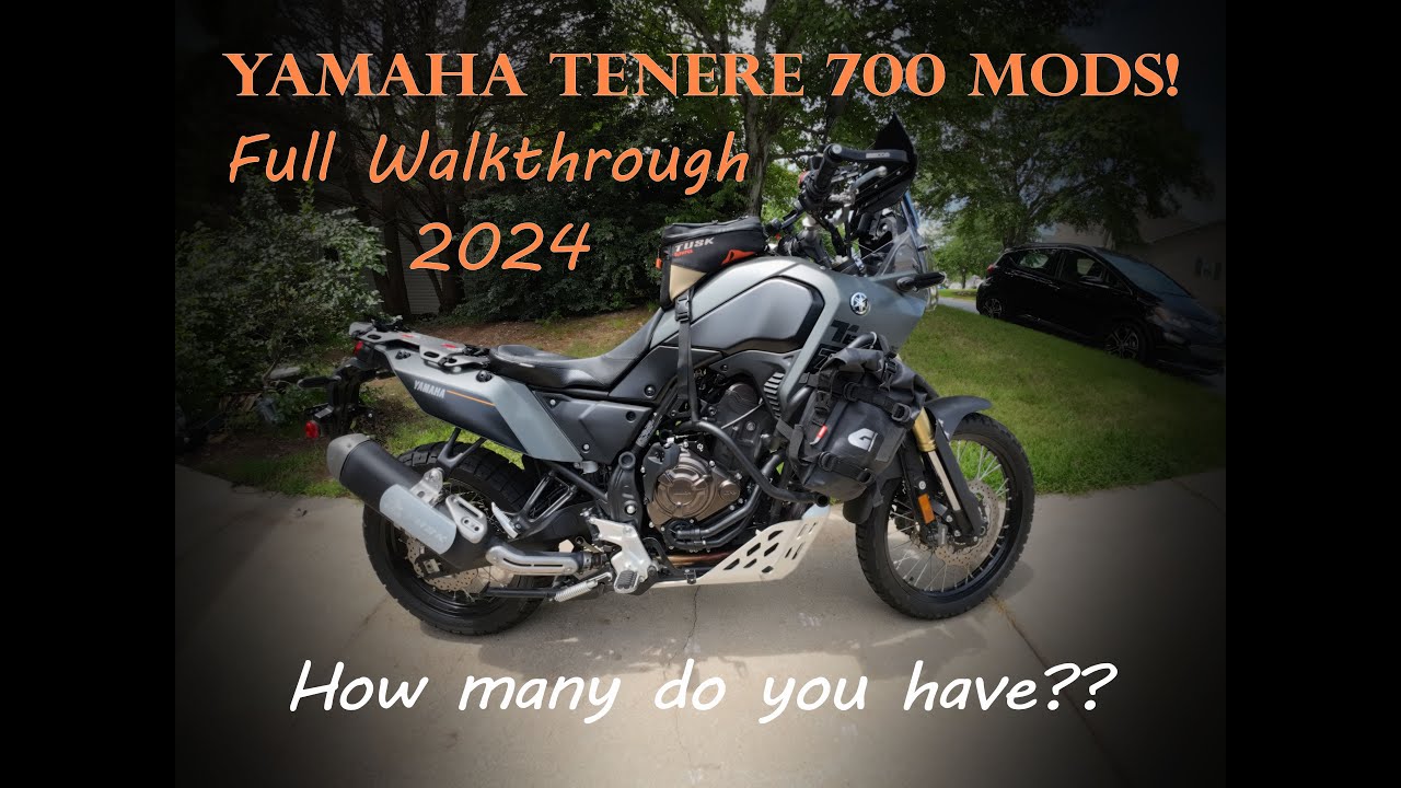2024 Yamaha Tenere 700 Mods! Full walkthrough of my T7! How many do you ...