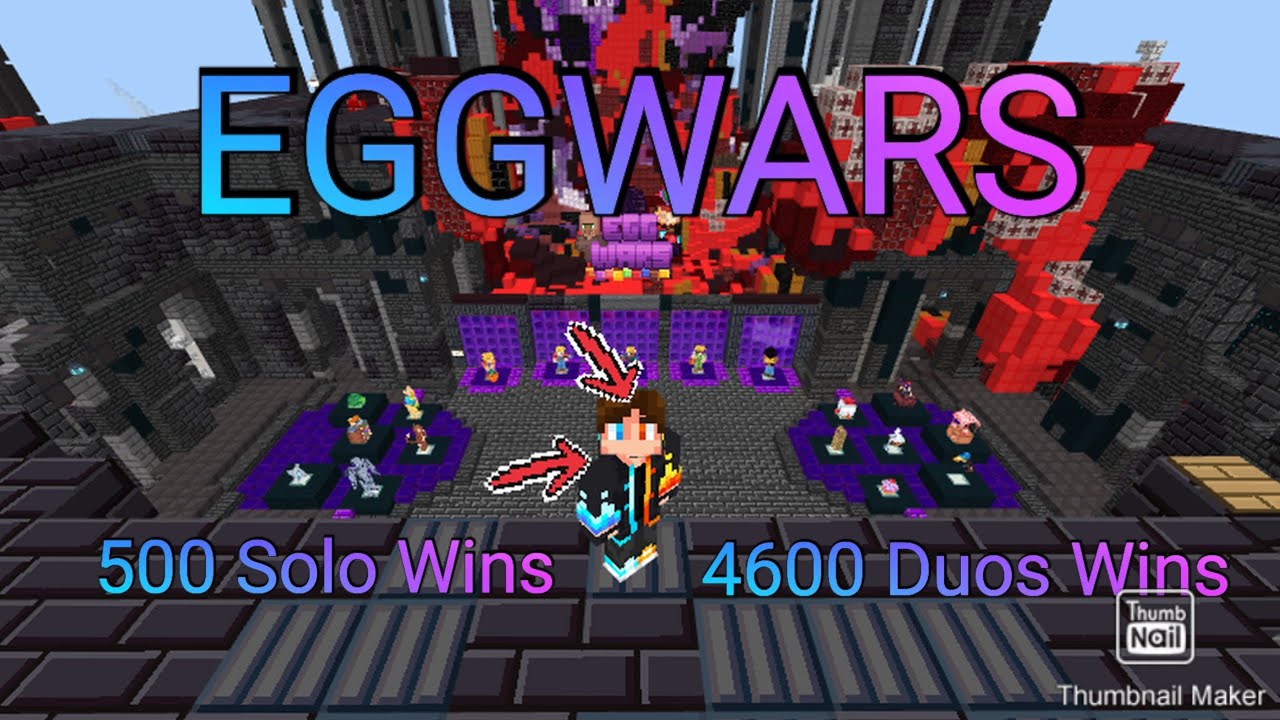 Eggwars: 500 Solo Wins And 4600 Duos Wins - YouTube