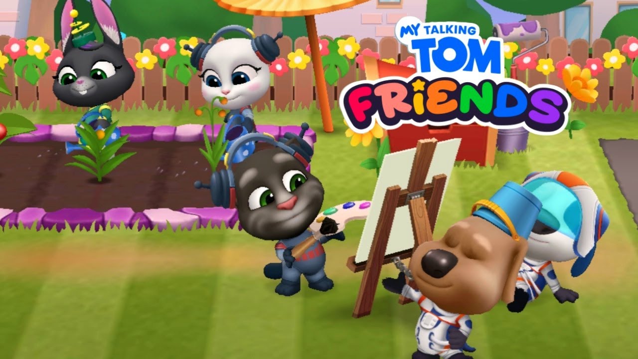 My Talking Tom Friends Space Music Band Update Gameplay Walkthrough ...