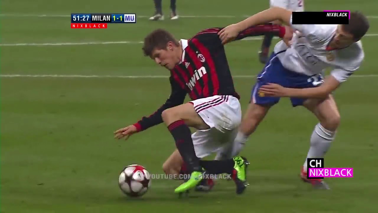 Manchester United 3 2 AC Milan 2010 UCL Round of 16 All goals ...