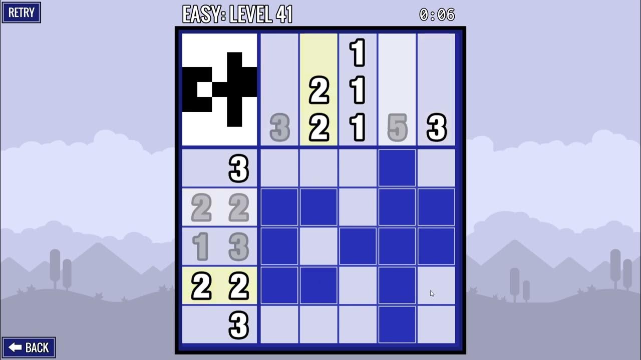 Picross Touch (Easy Level 41) Gameplay and Tutorial - YouTube