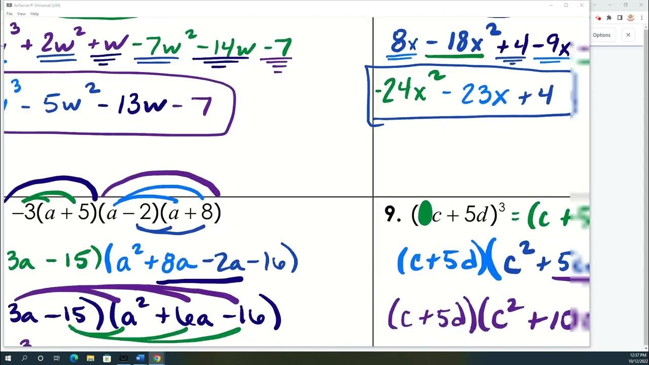 Multiplying and Dividing Polynomials - YouTube