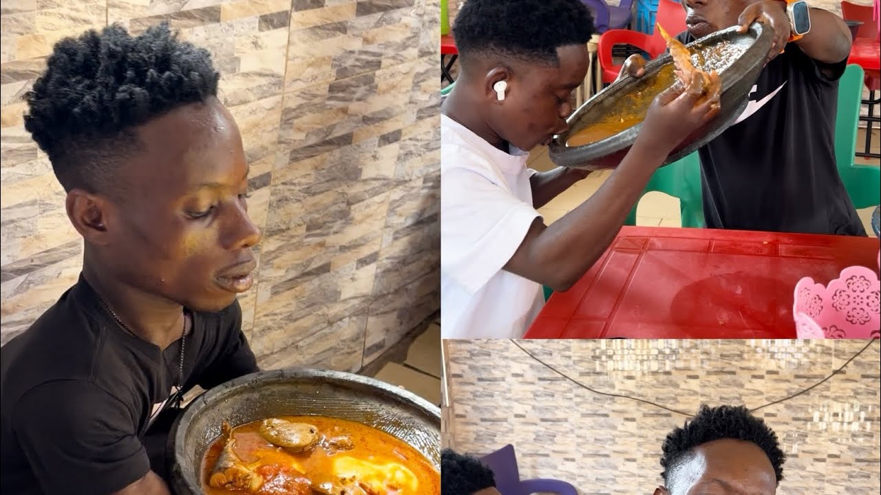SMALL PIN AND GENTLE EAT FUFU GHC40🤣🤣🤣🤣 - YouTube
