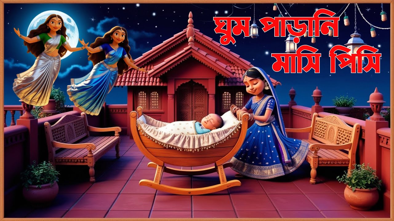 Ghum Parani Mashi Pishi | ঘুম পাড়ানি মাসি পিসি | Bengali Rhymes ...