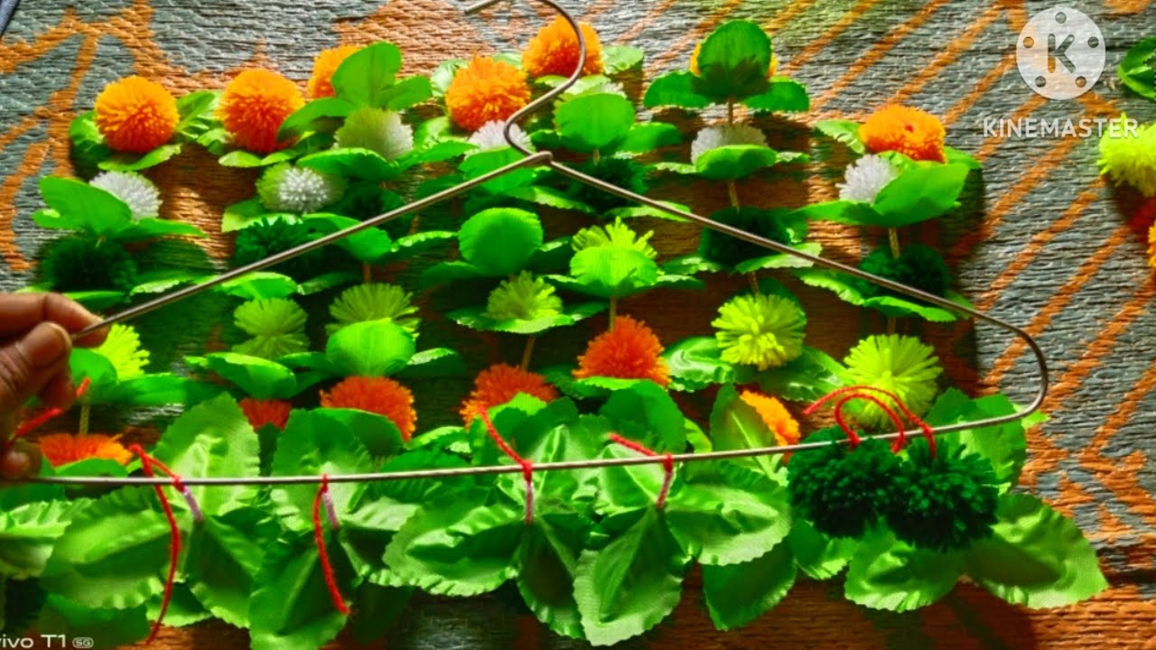 Wall hanging design||jhumar design||jhumar banaye||dwar set||hanging ...