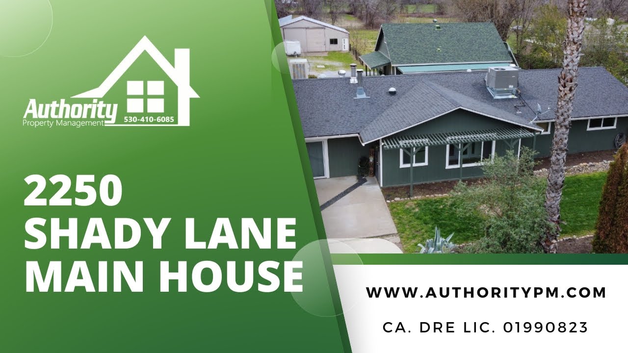 2250 Shady Lane - Main House Offered By Authority Property Management ...