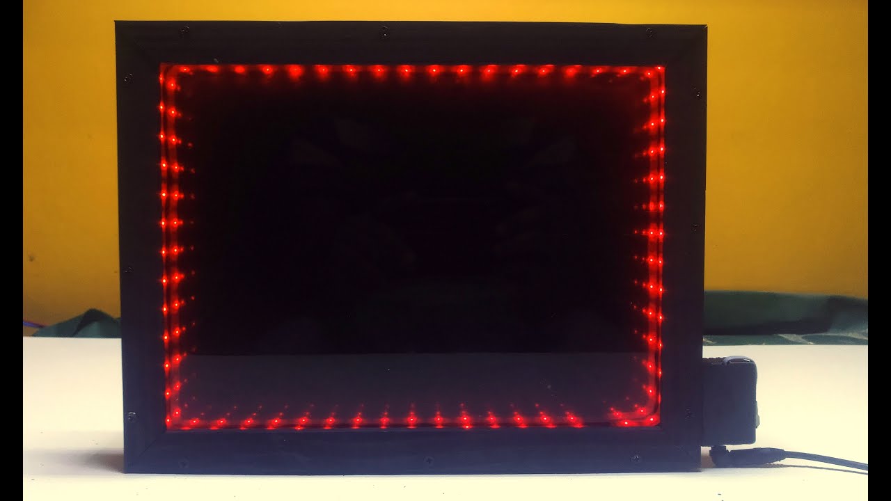 How To Make LED Illusion Mirror - YouTube