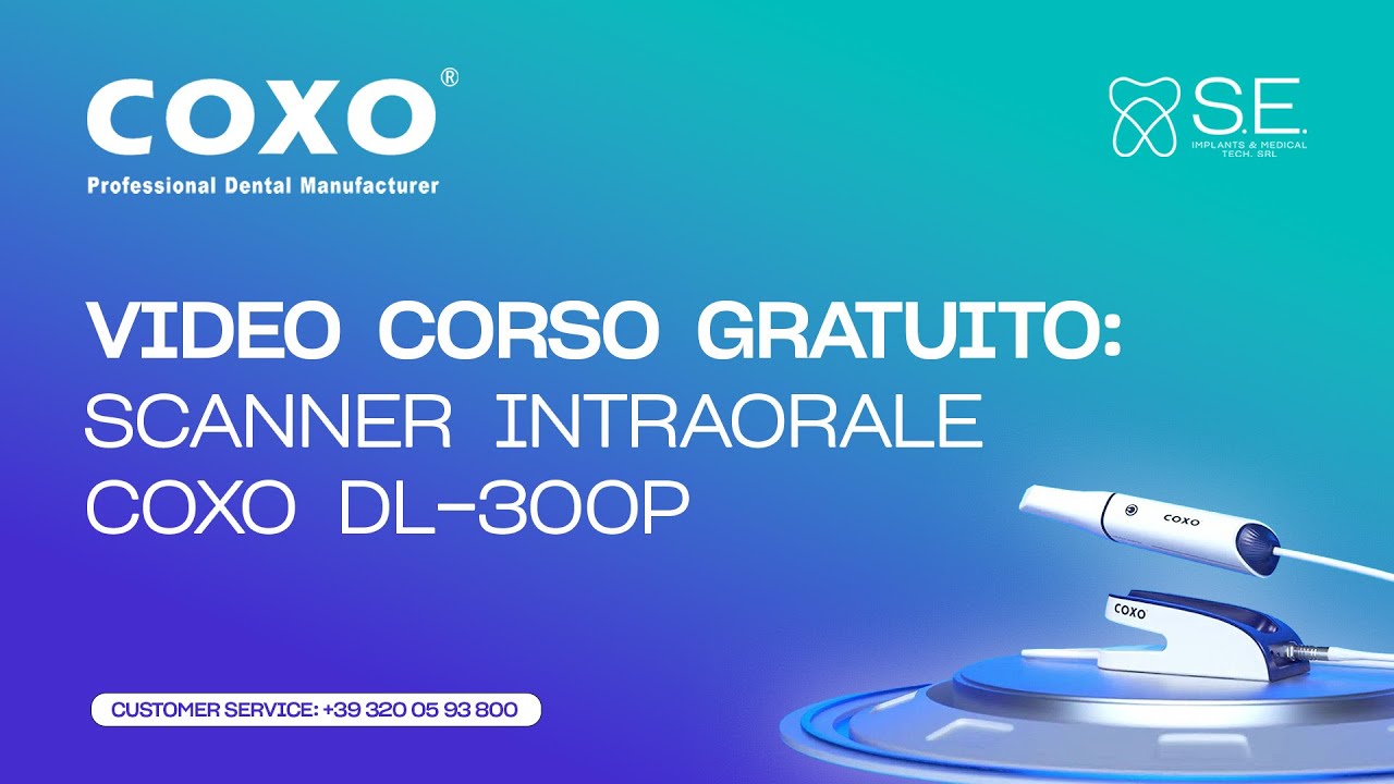 VIDEO CORSO GRATUITO | COXO Scanner Intraorale DL-300P - YouTube