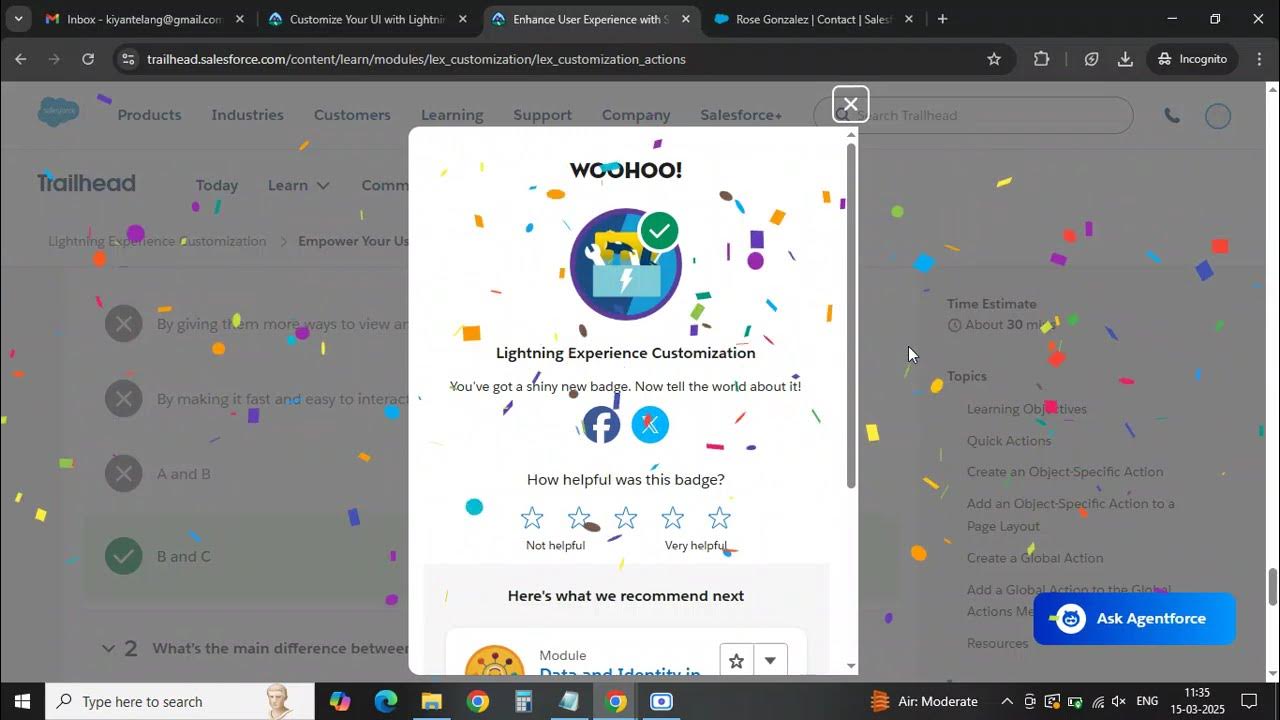 Empower Your Users with Quick Actions At Lightning Experience Customization - Trailhead ...