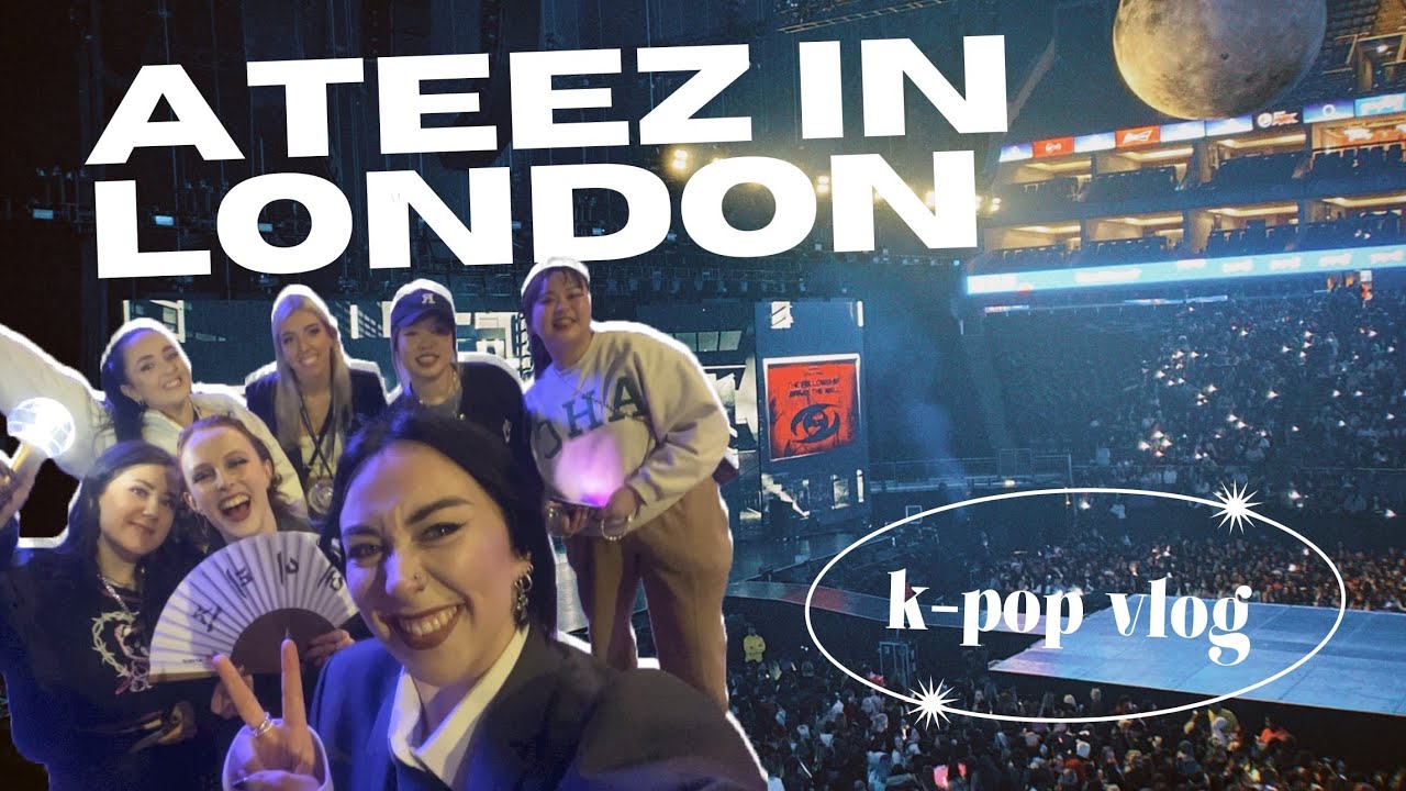 ATEEZ in London BREAK THE WALL TOUR O2, hallyu wave at the V&A, k-bbq ...