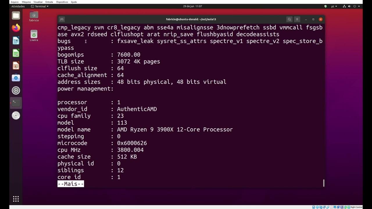 /proc/cpuinfo - Extraindo informações de /proc no Linux - YouTube