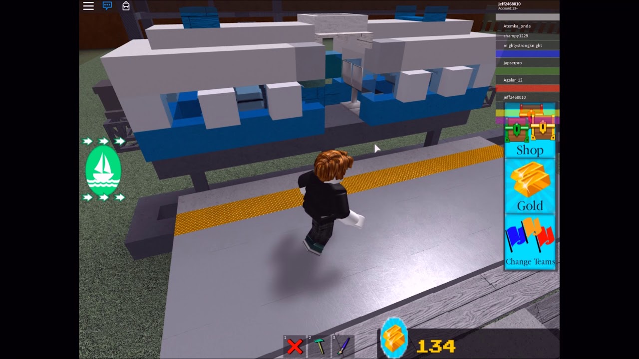 Build the train in Build A Boat For Treasure. - YouTube