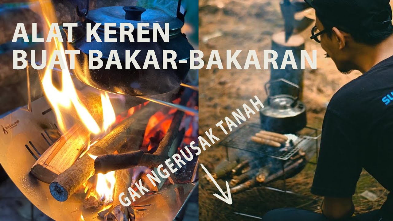 PERAPIAN PORTABLE YG ENTENG & MULTIFUNGSI #foldinggrill #firepit # ...
