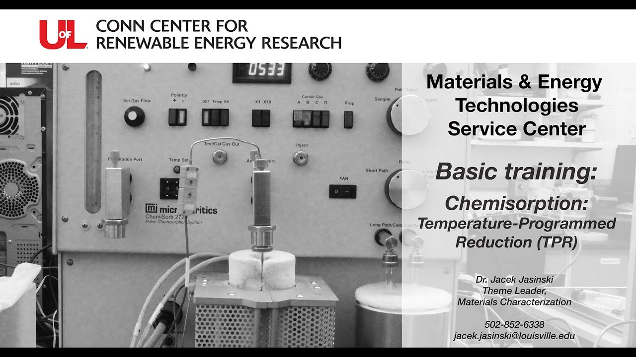 MET Basic Training: Chemisorption: Temperature-Programmed Reduction ...