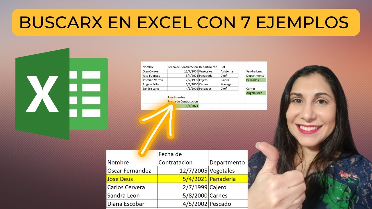 Buscarx en Excel con 7 Ejemplos Prácticos para el 2024 - YouTube