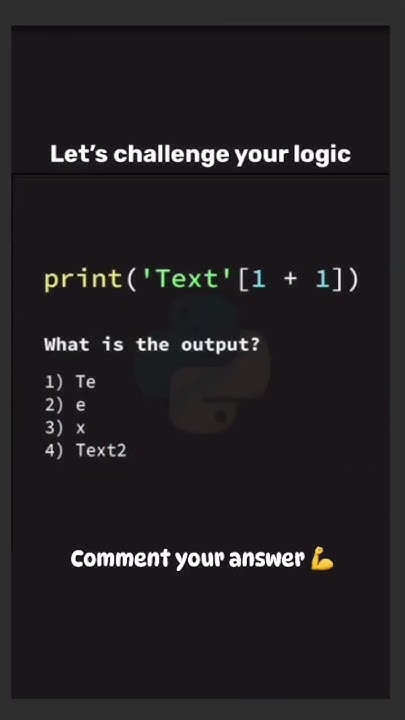 Comment Your Output Python Programmingviral Javascript Html Java Css Coding Programmer