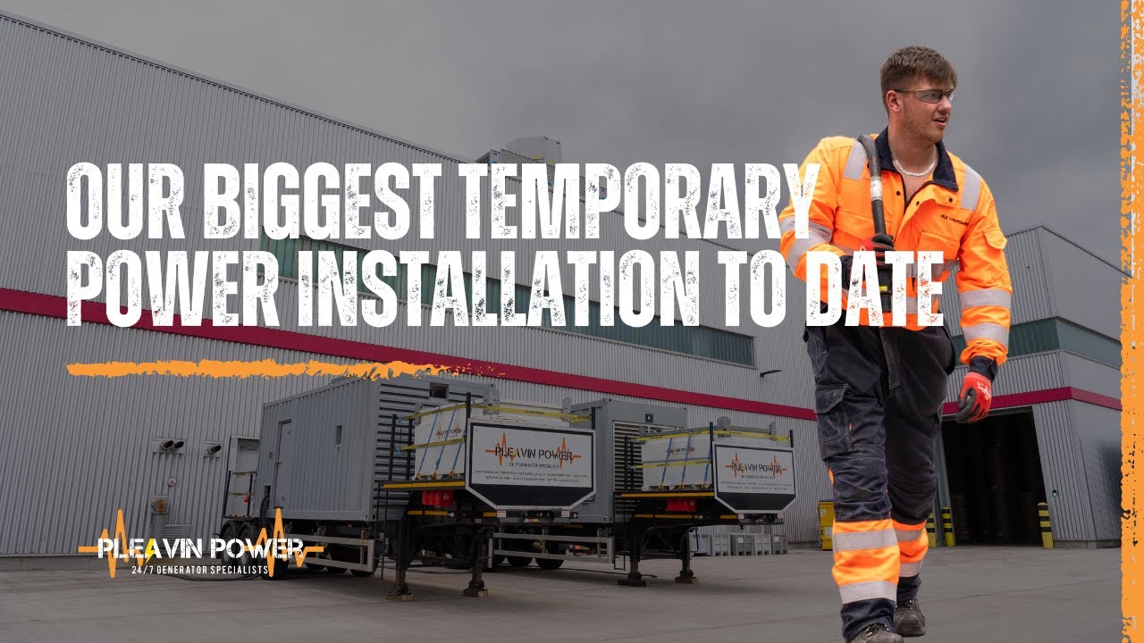 Our BIGGEST temporary power installation to date!! - YouTube