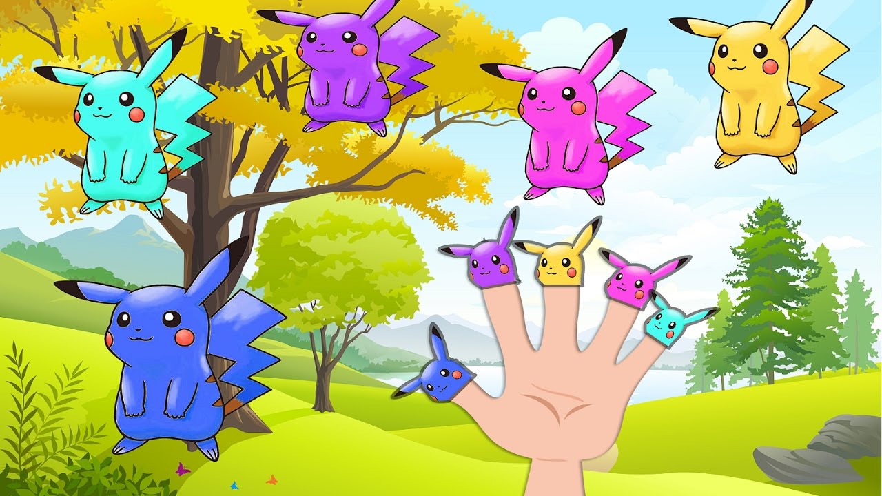 Pikachu Finger Family | Pikachu Singing Finger Family Song - YouTube