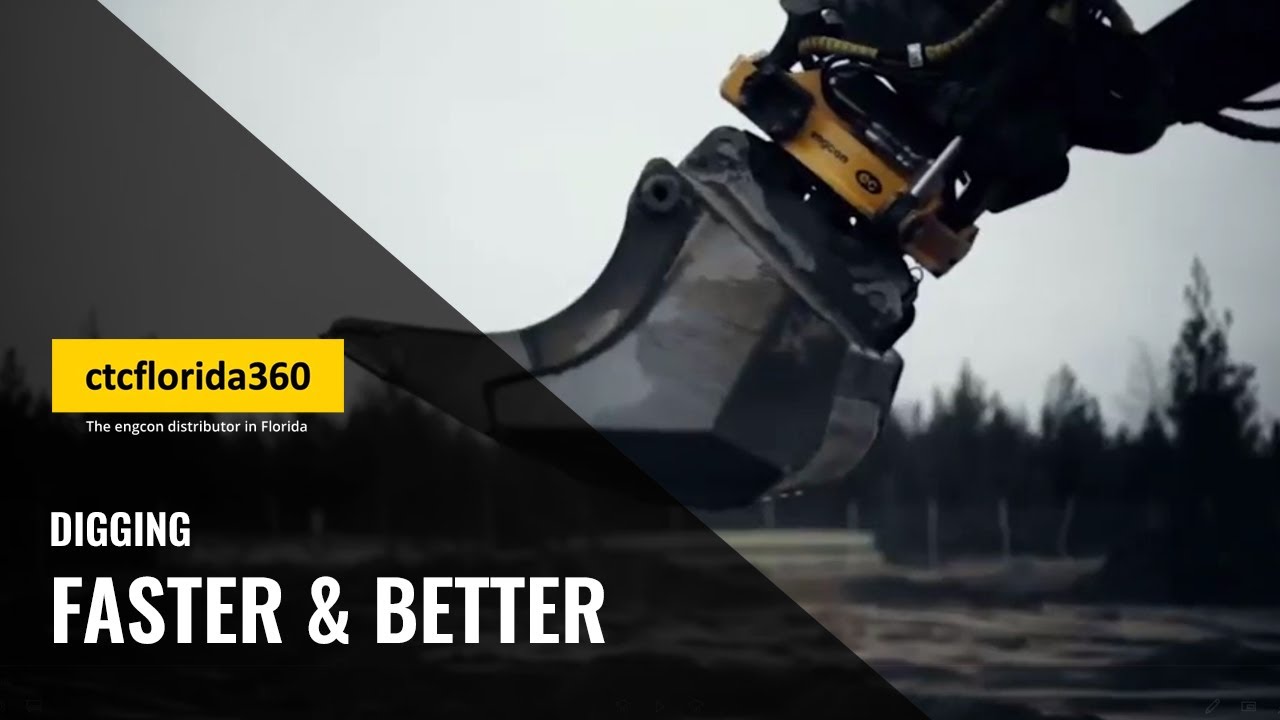 Digging faster and better with engcon - YouTube